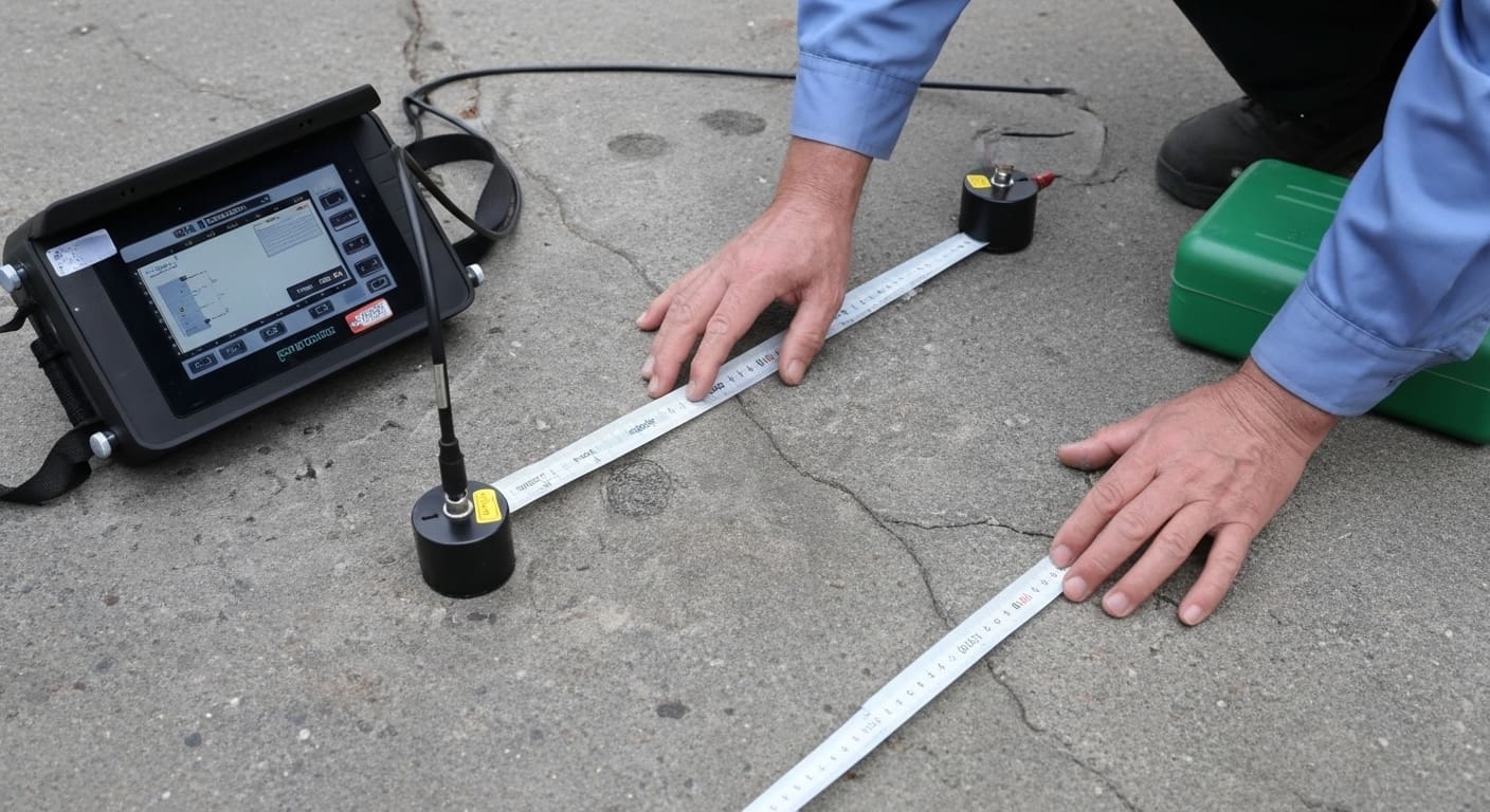 #1 Crack Depth Test — Non-Destructive Concrete Crack Measurement ...