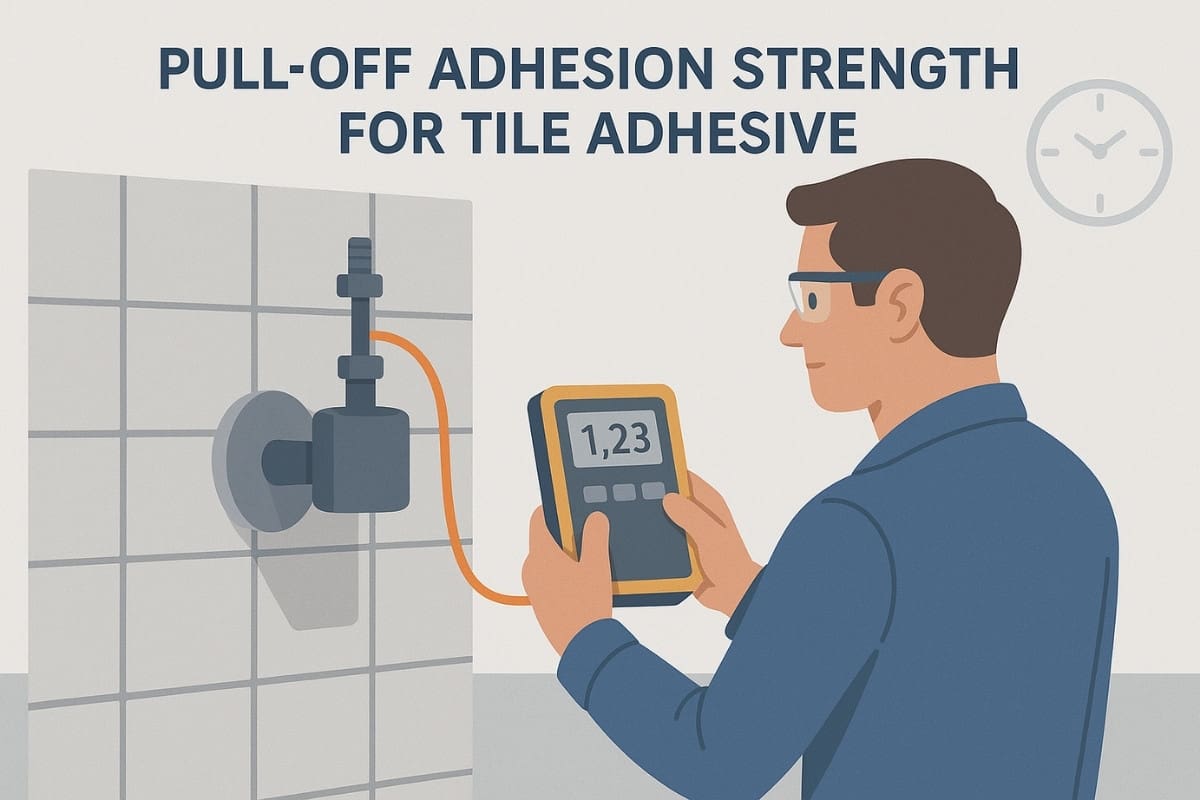 Tensile Adhesion Strength Test for Tile Adhesive | Global Lab