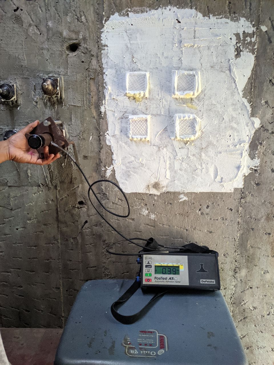 #1 Pull-Off Adhesion Strength Test of Putty – In-situ Bond Evaluation ...